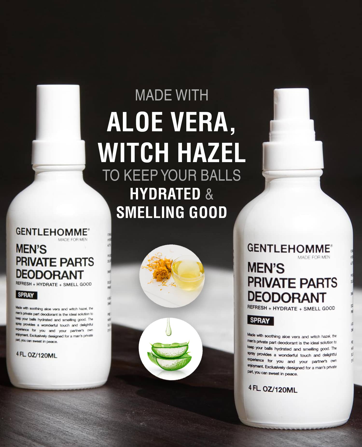 Gentlehomme Men's Private Parts Deodorant | Balls Toner