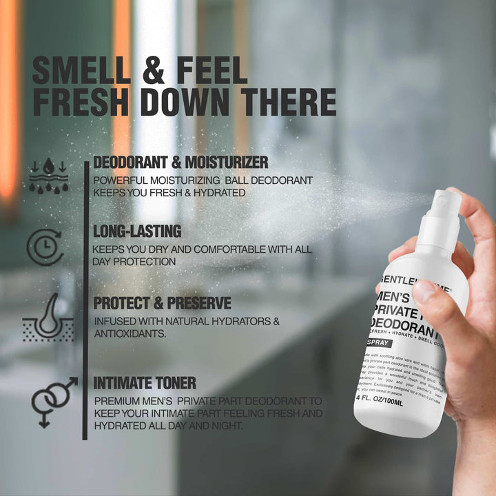 Gentlehomme Men's Private Parts Deodorant | Balls Toner